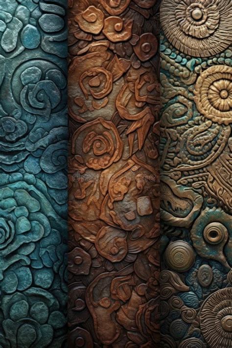 Unique Patterns And Textures From Around The World Stock Illustration