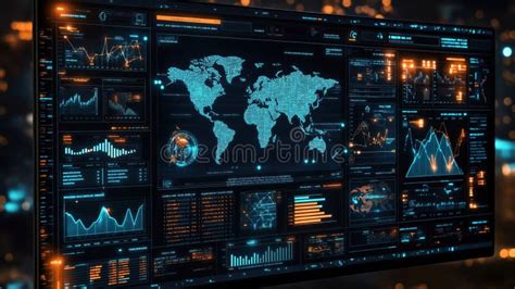 Global Logistic Dashboard Displays Data Analytics Visualizations Interactive Graphic User
