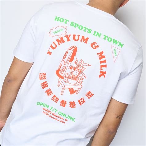 Milk X Yum Yum Needle Sneaker Head Tee White Milk Store