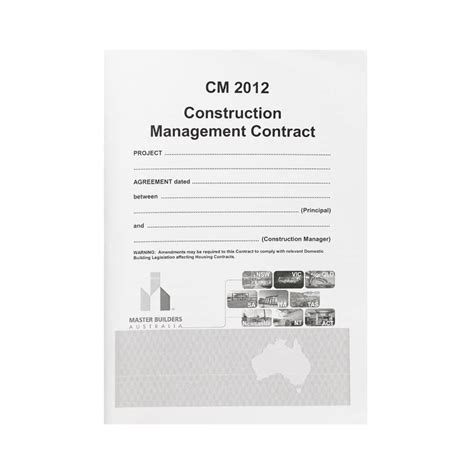 Construction Management Contract Cm 2012 Mbv