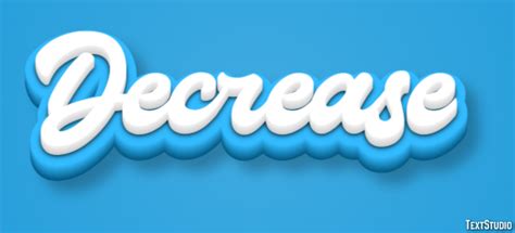 Decrease Text Effect And Logo Design Word