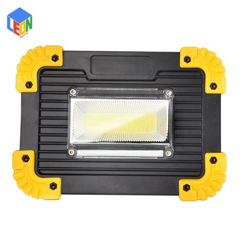 Rechargeable Battery Powered Portable Cob Led Flood Beam Work Light