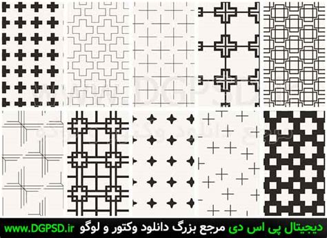 طرح 10 پترن لایه باز نمونه پترن فتوشاپ دیجی پی اس دی