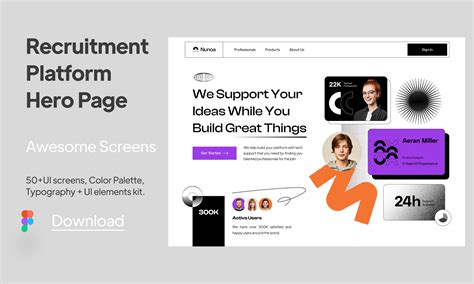 Recruitment Website Hero Page Figma