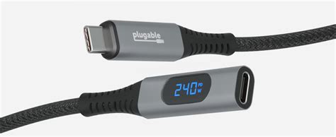 Plugable Usb C Extension Cable With Built In Multimeter Tester Fast C