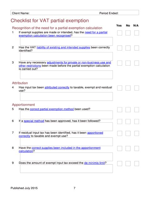Fillable Online 2013 14 Vat Partial Exemption Toolkit Toolkit For 2013