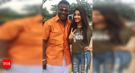 Manvitha Shoots With Hollywood Actor Danny Sapani Kannada Movie News