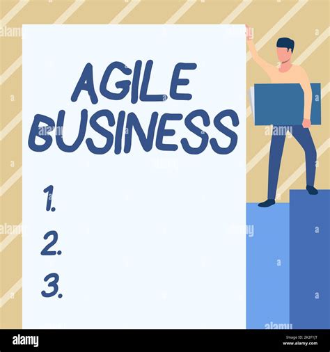 Handwriting Text Agile Business Conceptual Photo Capability Of Adjusting Quickly To The Market