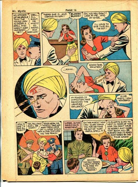 Spirit Section 1940s Giveaway Mutual Benefit Society Mr Mystic Lady Luck Vf Comic Books