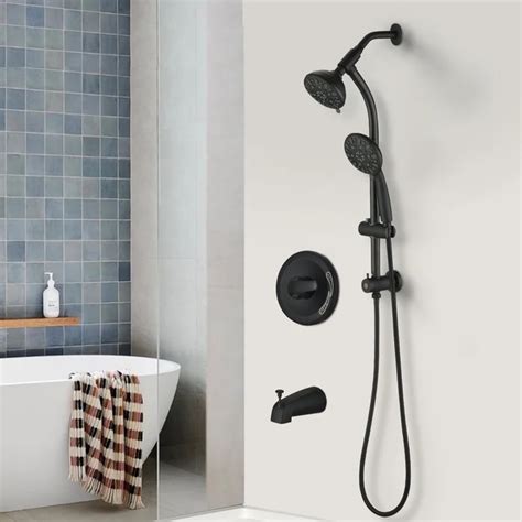 Matte Black Tub And Shower Faucet Rough In Valve