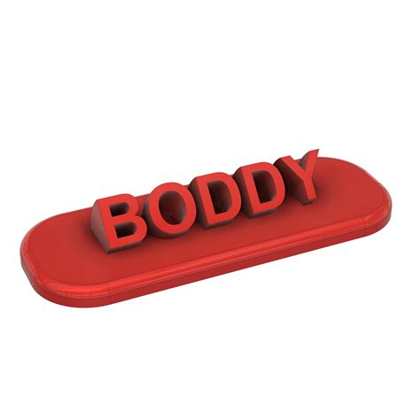 Stl File Bobby Name Tag・model To Download And 3d Print・cults