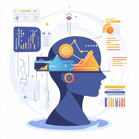 Innovative Data Analysis Concepts Illustrated With Clean Flat Design And Graphs On White B
