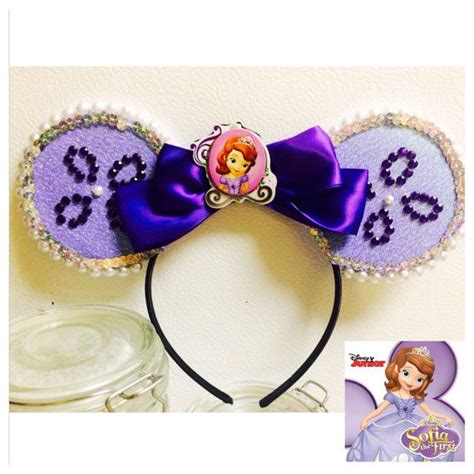 Sofia The First Disney Ears By Haymakerhaberdashery On Etsy Disney Ears Etsy Handmade Ts