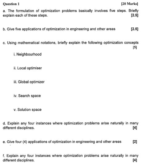 Solved C Using Mathematical Notations Briefly Explain The