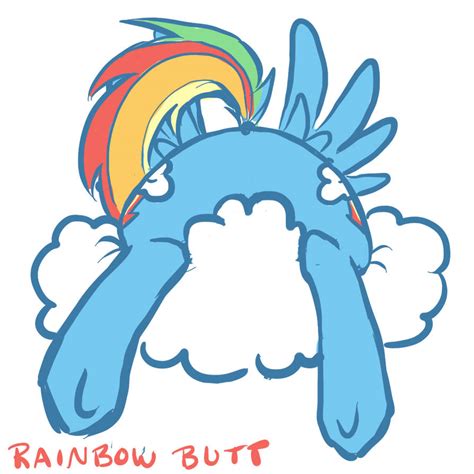 Rainbow Butt By Greendelibird On Deviantart