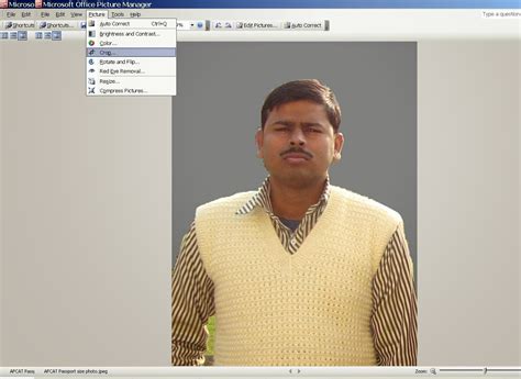 How To Resize Passport Size Photo In Microsoft Office Picture Manager