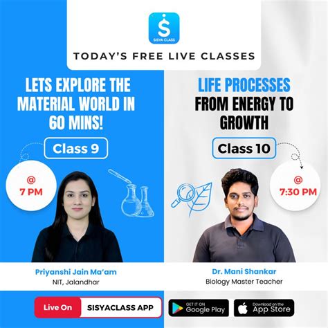 🎉 Free Live Classes Are Here Sisya Class