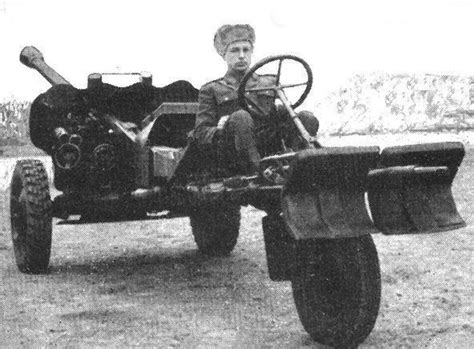 Soviet Motorized Divisional Artillery Gun Sd 44 Essentially An Engine