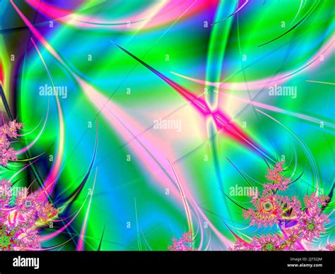 Abstract Bright Multicolor Linear Pattern Color Graphics Background