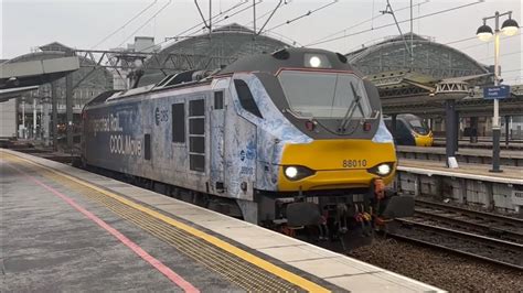 Drs Class 88 88010 Southbound Through Manchester Piccadilly Jan 19th