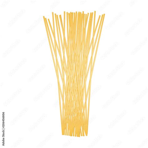 Vermicelli Mockup Realistic Illustration Of Vermicelli Vector Mockup