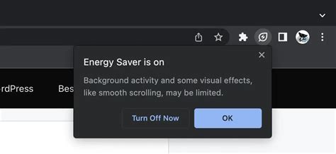 Battery Saver Mode And High Efficiency Mode Pentru Chrome