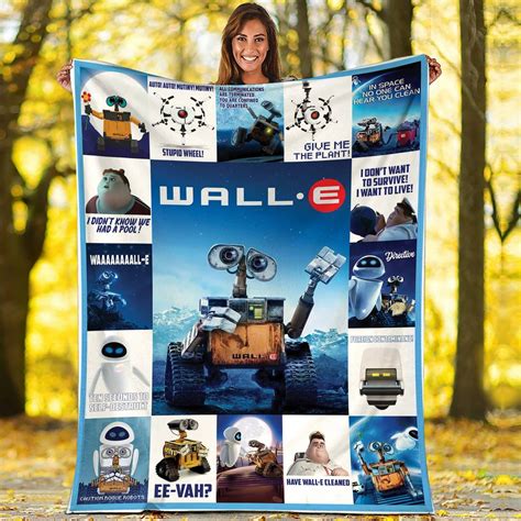 Wall E Fleece Blanket Wall E Robot Blanket Wall E Quotes Etsy