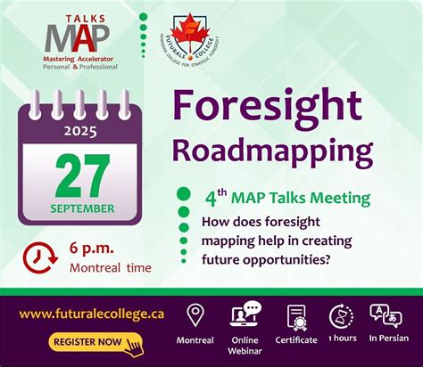 📅 Foresight Roadmapping 4th Map Talks 🗓 Date 27 September 2025 ⏰