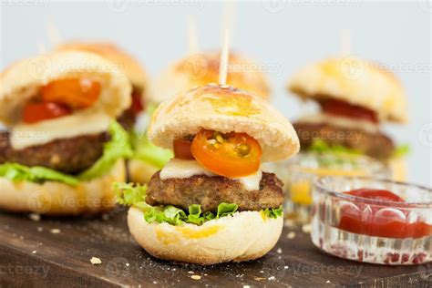 Ready To Serve Mini Hamburgers Step By Step Preparation Of Mini
