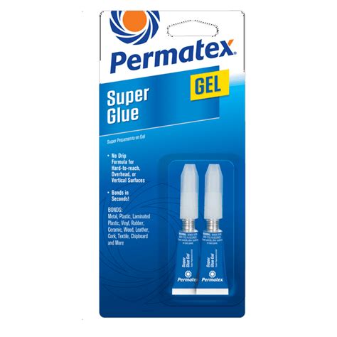 Permatex Super Glue Gel 2 Pack 75587 2 G
