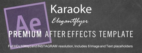 Karaoke After Effects Template 10033053 By Elegantflyer