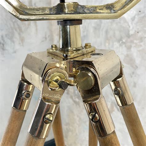 Nautical Tripod Lamp Brass Searchlight Floor Lamp