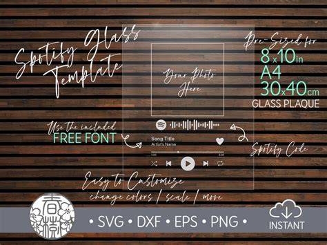 Spotify Plaque Template