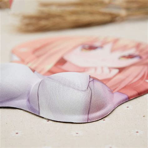 Overwatch Dva Sexy Peach Skin Silica Gel 3d Ergonomic Mouse Pad With Wrist Rest Support Buy 3d