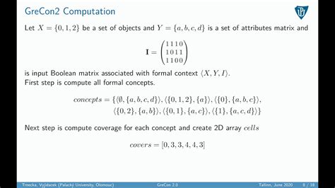 Revisiting The Grecon Algorithm For Boolean Matrix Factorization Youtube