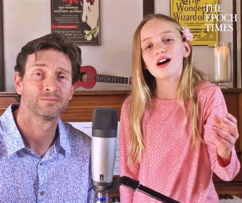 Bright Father And Daughter Sing Time To Say Goodbye Singing