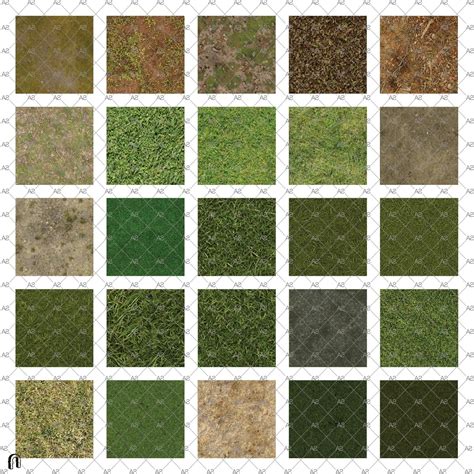 Seamless Realistic Grass Textures And Illustrator Swatches 1 Grass
