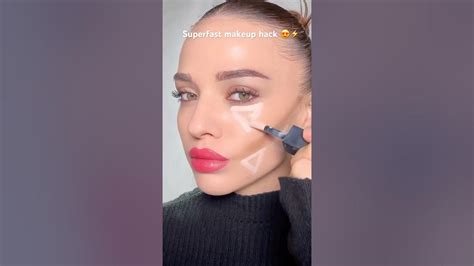 Super Fast Makeup Trick ⚡️ Makeuptutorial Makeuptricks Makeup Hack