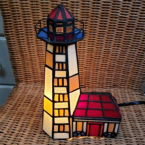 Glass Table Lamp Etsy