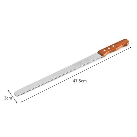 10 12 14 Inch Best Serrated Bread Knife Cake Cutting Knifes Long Slicing Cutter Stainless Steel