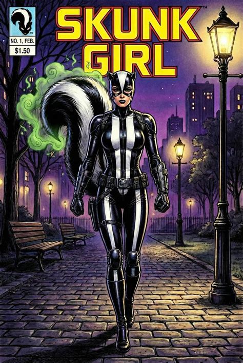 Skunk Girl Comic Book Cover By Worldoffuzz On Deviantart