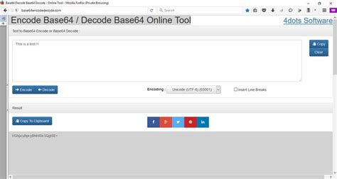 Base64 Encode Decode Online Tool
