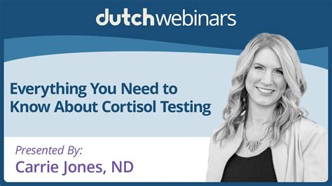 Everything You Need To Know About Cortisol Testing Dutch Webinar