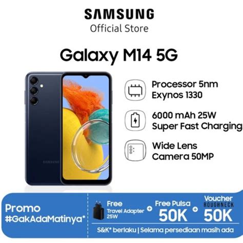 Jual Samsung M14 5g Ram 66128gb Grs Resmi Sein 100 Original Hitam