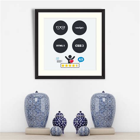 Programmer Coder Glasses Icon Framer