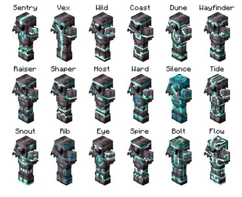 Armour Trims Minecraft Minecraft Armor Trim Outfits Skeleton Armour Minecraft Minecraft