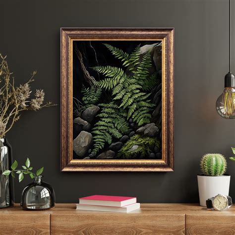 Fern Forest Deep Forest Hscfwyln Poster Wall Art Picture