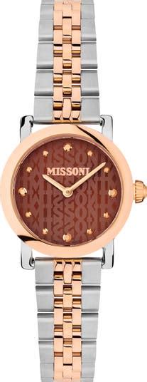 Missoni Mini Monogram Two Tone Bracelet Watch 28mm Nordstromrack