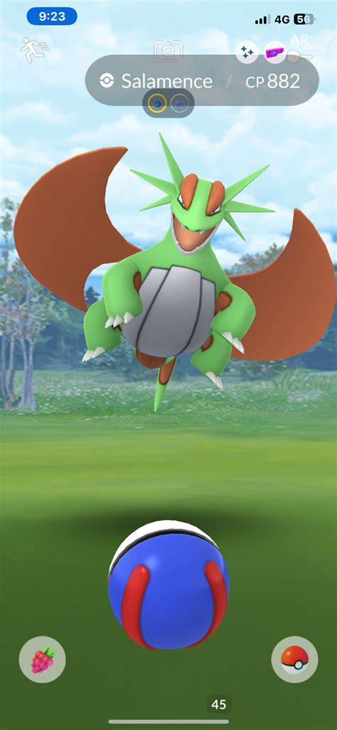 First Shiny Salamence R Pokemongo