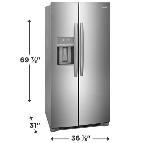 Frigidaire Gallery Grsc2352af 22 Cu Ft 36 Counter Depth Side By